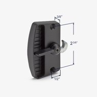 83-006 Sliding Screen Door Lock Assembly, Black : SWISCO.com