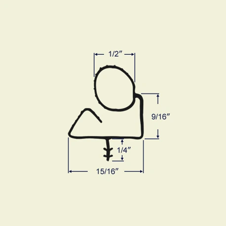SWISCO.com: Pella Push-in Bulb Weatherseal