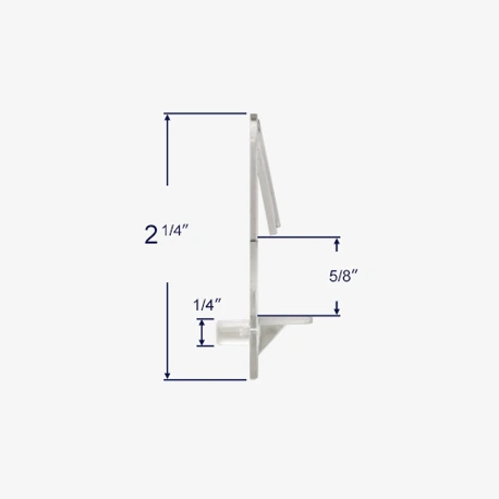 SWISCO.com: 5/8" Shelf Bracket, 1/4" Peg