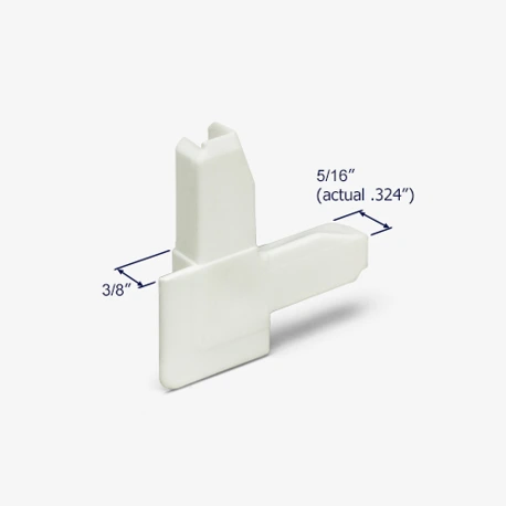 SWISCO.com: Square Cut 3/8" Screen Corner with Flange