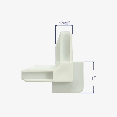SWISCO.com: Square Cut 3/8" Screen Corner with Flange