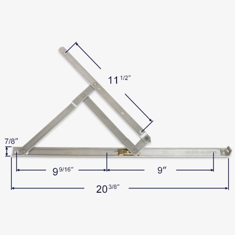 16" Four Bar Hinge : SWISCO.com