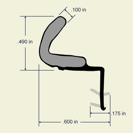 SWISCO.com: Swinging Door Compression Foam Seal