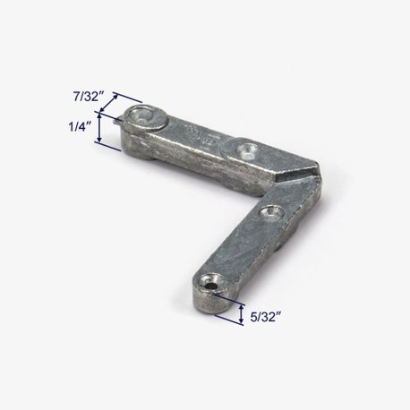 Storm glass door corner key and latches : SWISCO.com