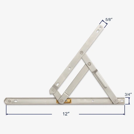SWISCO.com: 12" Four Bar Hinge, Standard Duty
