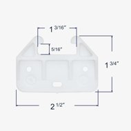 32-149 Rear Drawer Guide, 1-3/16" x 5/16" : SWISCO.com
