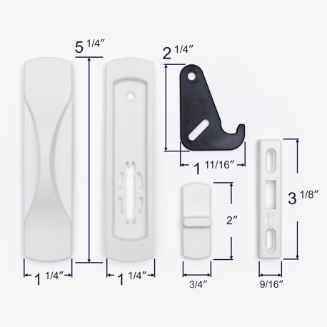 Pella sliding screen door handle with latch lock : SWISCO.com