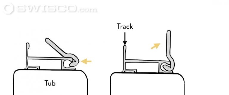 10-139 Shower Door Bottom Guide Instructions : SWISCO.com