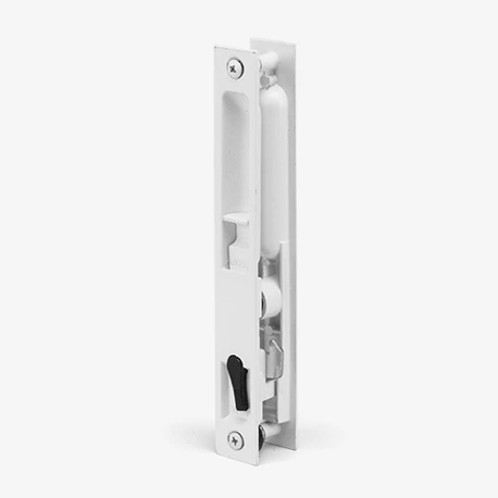 SWISCO.com: White Sliding Door Handle Set with Keyed Lock, 6-5/8"