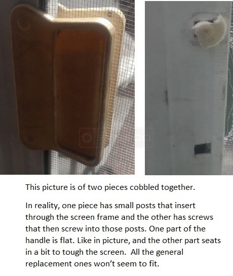 Screen door handle replacement for SGD-R20-96x96 : SWISCO.com