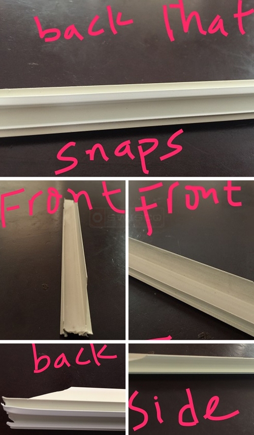 Snap in vinyl glazing bead for aluminum windows : SWISCO.com