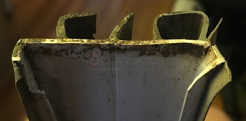 stanley fiberglass door model prodigy c-16 door bottom sweep : SWISCO.com