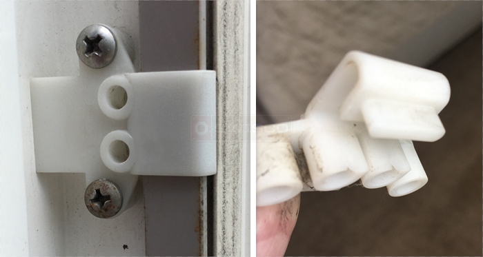 Plastic piece that holds the locking bar : SWISCO.com