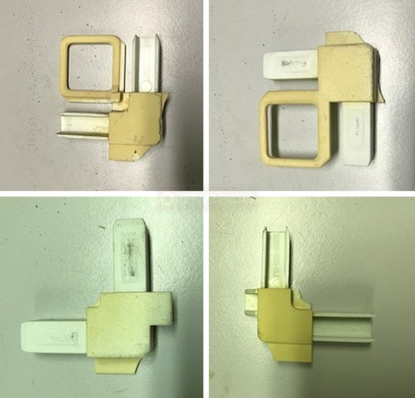 Screen corners with and without retainer tab : SWISCO.com