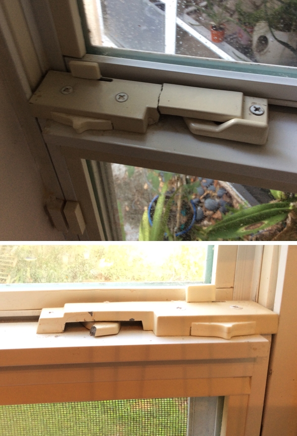 Locking mechanism for single hung impact windows series 2000 by Florida ...