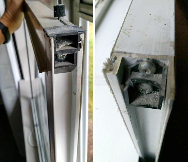 The sash top guide is broken, it should be 5/8" size : SWISCO.com