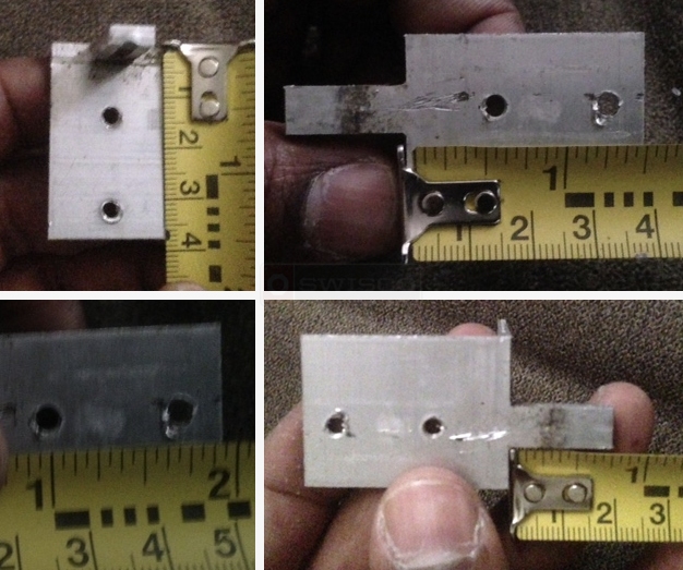 Window 2 hole pivot bar corner piece 1 vertical 1 horizontal : SWISCO.com