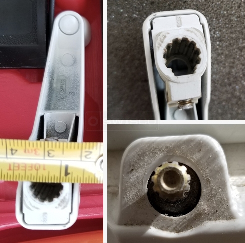 39-205 "Truth" handle that fits Pella Window casing : SWISCO.com