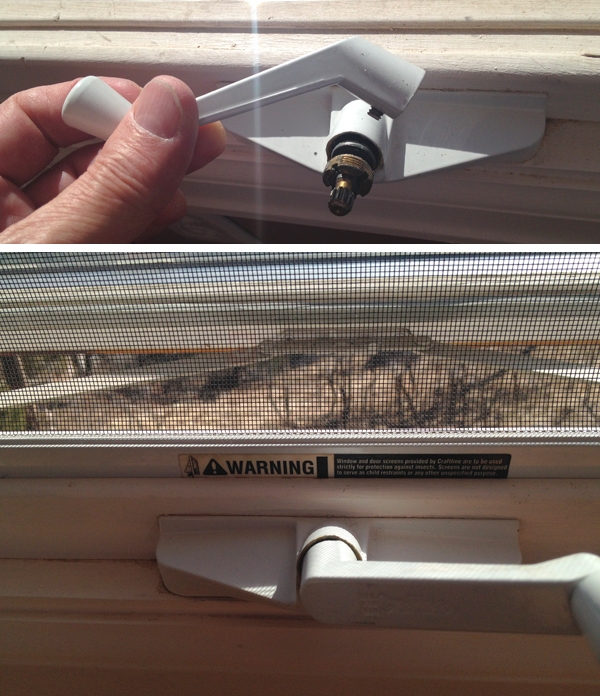 Need cranks for CraftLine "push-out" (vs. "swing-out" sideways) windows ...