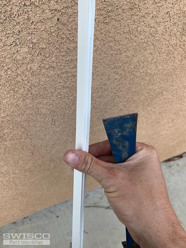 White vinyl snap in glazing bead : SWISCO.com