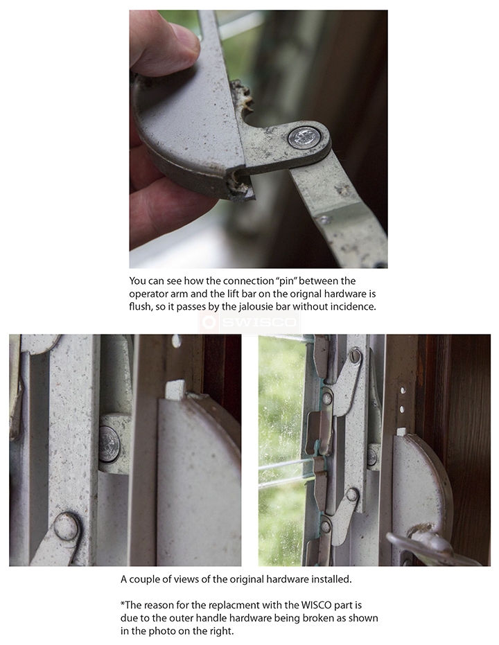 SWISCO 39 346 Jalousie Operator Replacement Kit : SWISCO.com