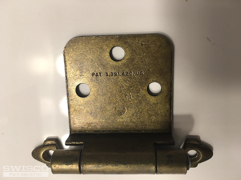Kitchen cabinet hinge pat 3.391.420.US : SWISCO.com