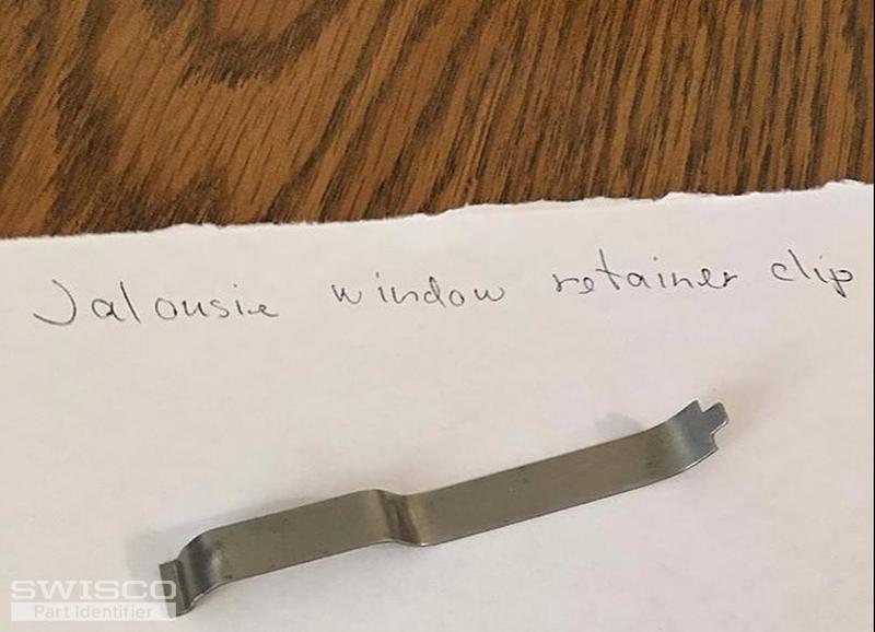 jalousie window retainer clip : SWISCO.com