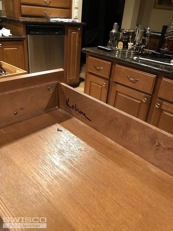 Kitchen Drawer Rail Back Plate / support : SWISCO.com