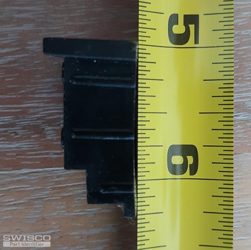 Aluminum window plastic top cap guide held in with single screw : SWISCO.com