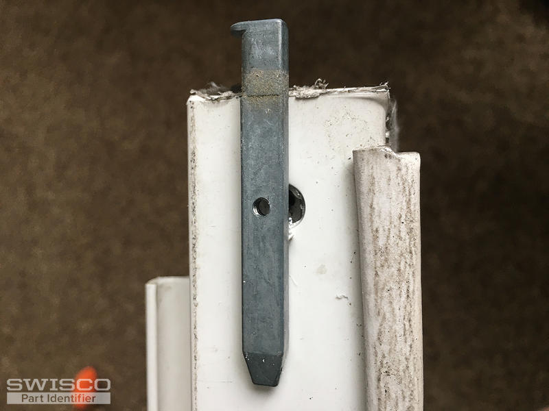 lower pin on bottom of the left and right of the window : SWISCO.com