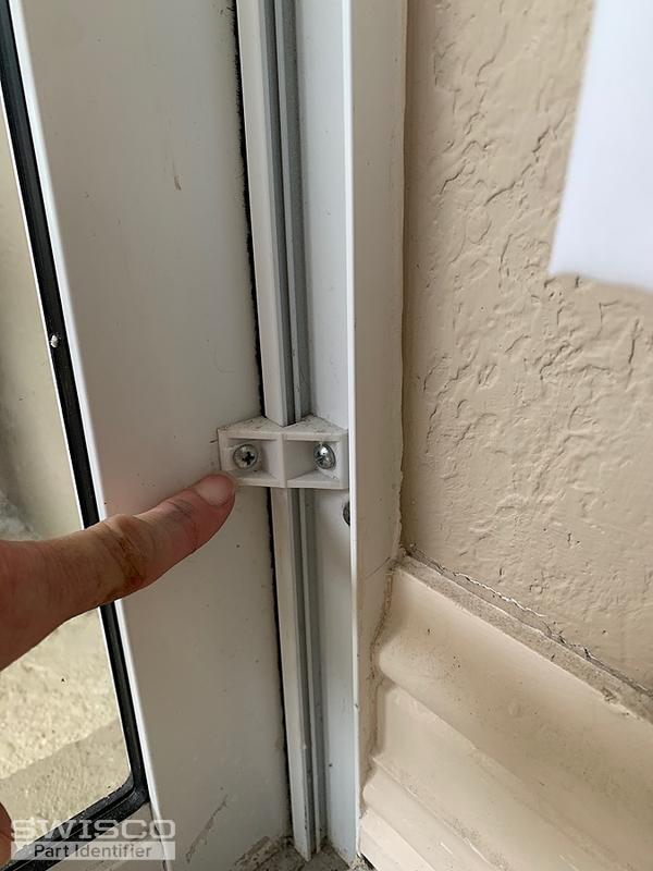 Fixed door anchor on sliding glass patio door : SWISCO.com