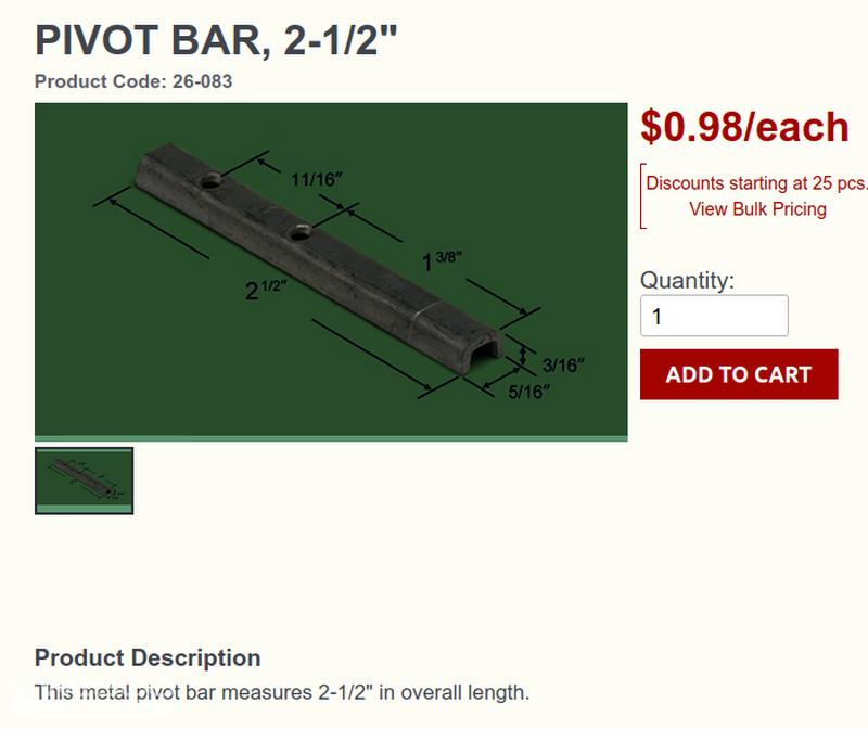34" tall x 1/2" U channel balance using string connecting to pivot shoe ...