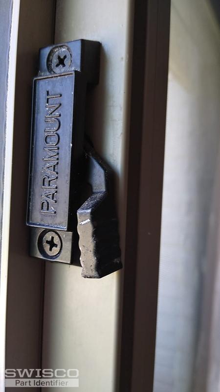 Black Paramount Window latch : SWISCO.com