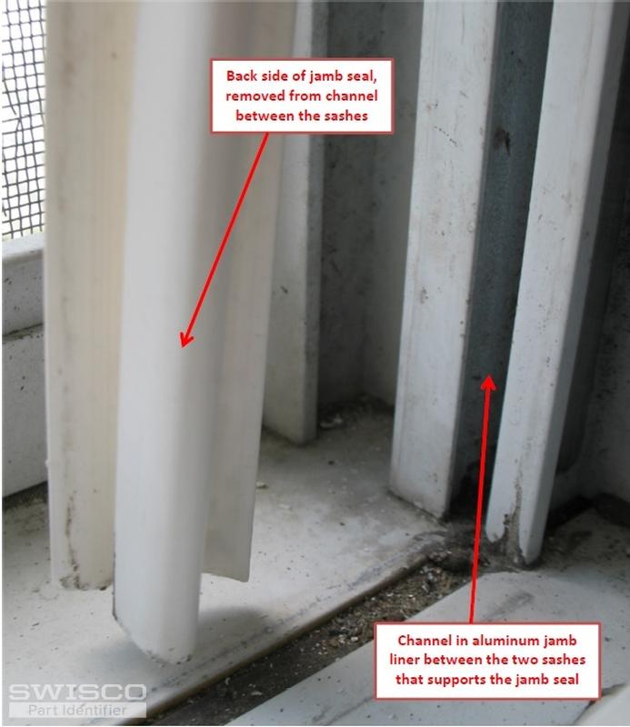 Replacement Seal for Jamb Liner in Double-Hung Tilt-In Windows : SWISCO.com