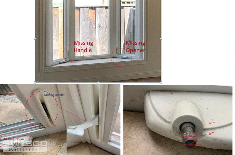 Anderson-style crank window missing handle and opener : SWISCO.com