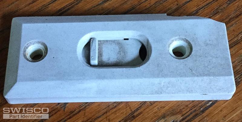 Vinyl window track clips. Installed in the 1990's. Belly shows 536-B L ...