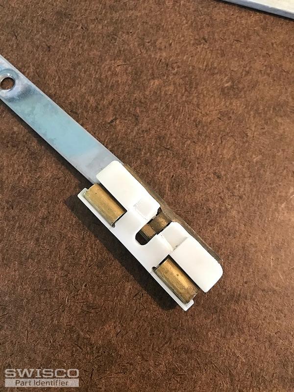 Broken hinge shoe for top of a Pella Casement Window (24" x 54 ...