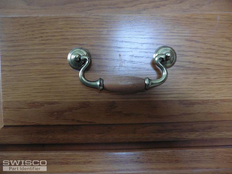 bail dresser drawer pull 4 1/2" center with wood center : SWISCO.com