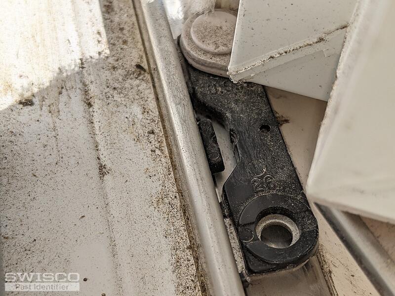 Casement window crank arm - black glider piece that fits into track ...