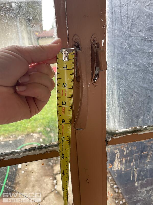 circa 1950s steel window crank out Locking mechanisms : SWISCO.com