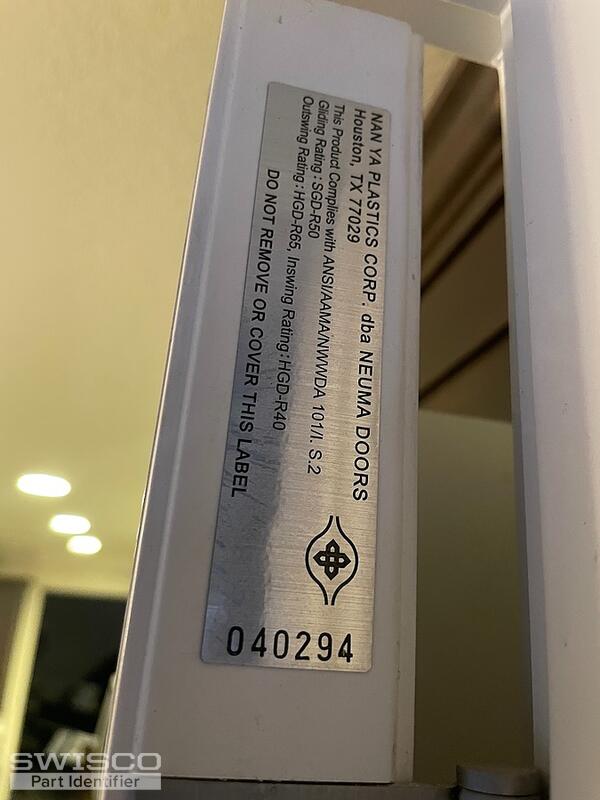 Neuma brand door, black threshold at bottom is ripped & needs ...