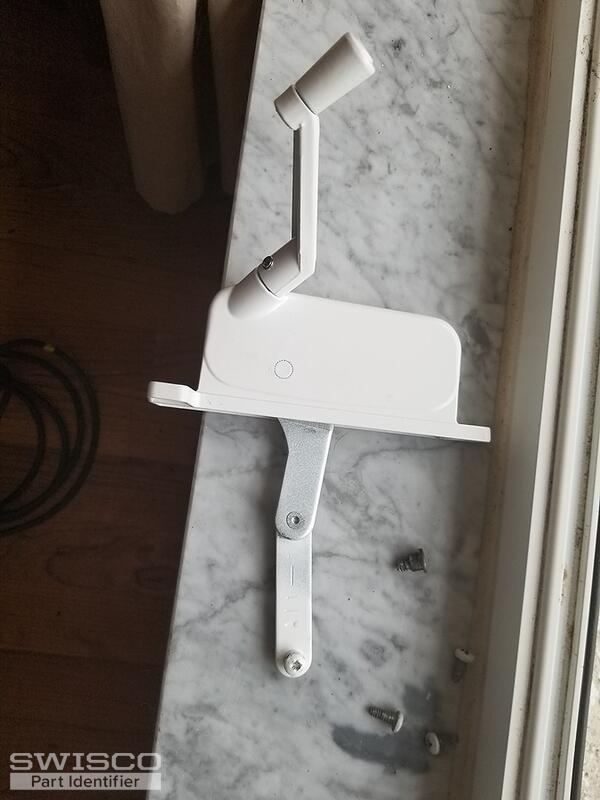 left hand window awning crank operator for PGT window - White : SWISCO.com