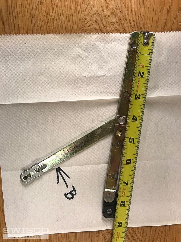 Top and bottom hinge for American craftsman casement windows : SWISCO.com