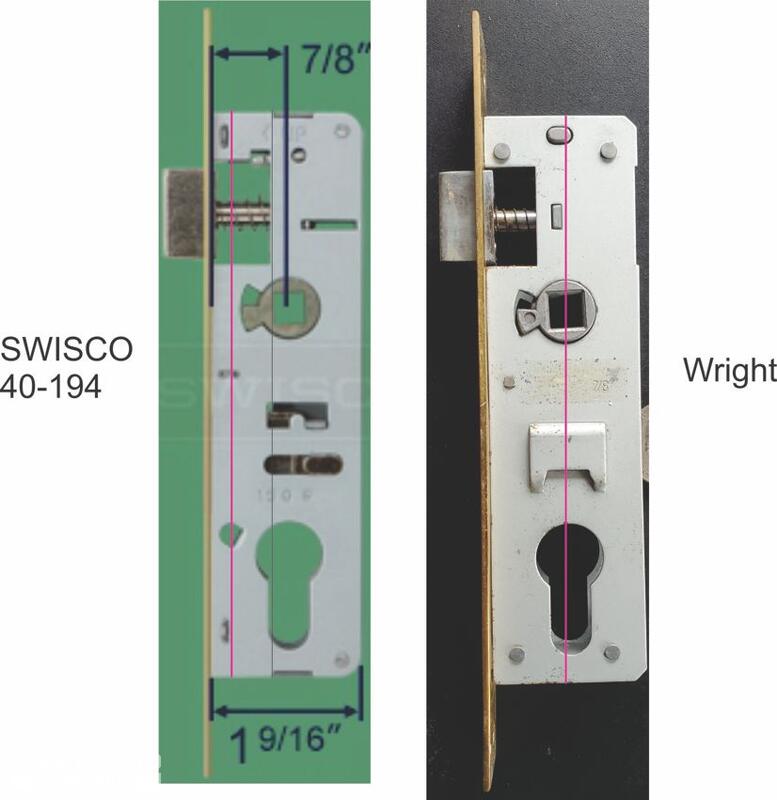 Replacement latch lock for existing Wright storm door hardware : SWISCO.com