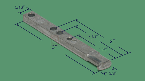 Bottom of window sash pivot bar : SWISCO.com