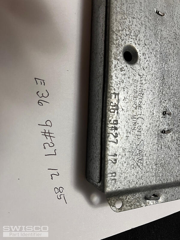 andersen window sash balancer E36 9#27 12 85 : SWISCO.com