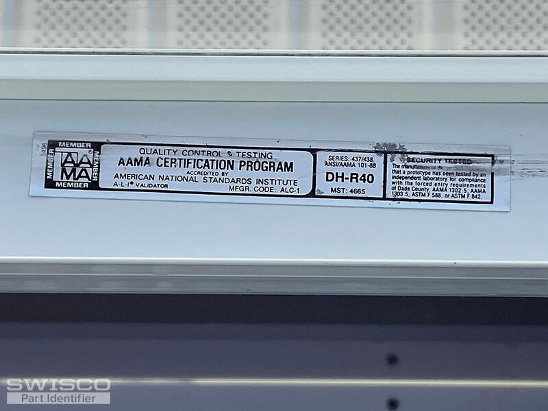 Alcan Window Replacement Parts : SWISCO.com