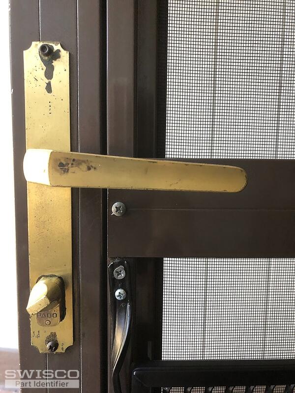 20 y o PADO storm door latch assembly needs replacementI : SWISCO.com