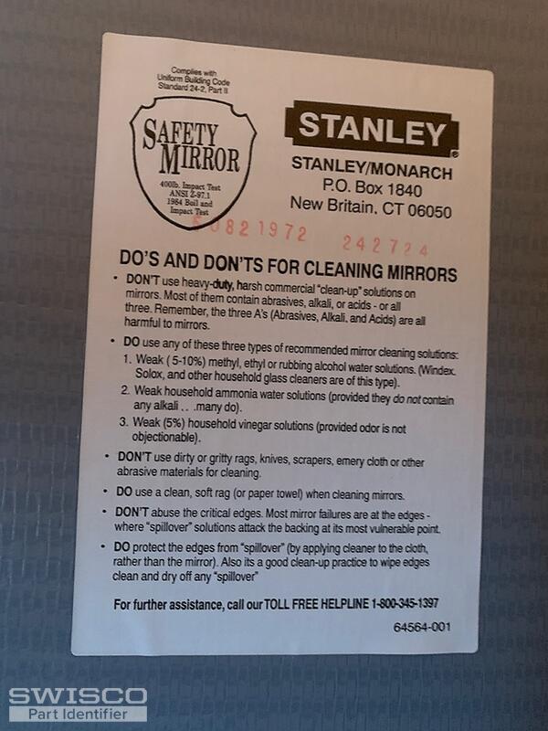 Replacement Track for Stanley bypass closet doors : SWISCO.com