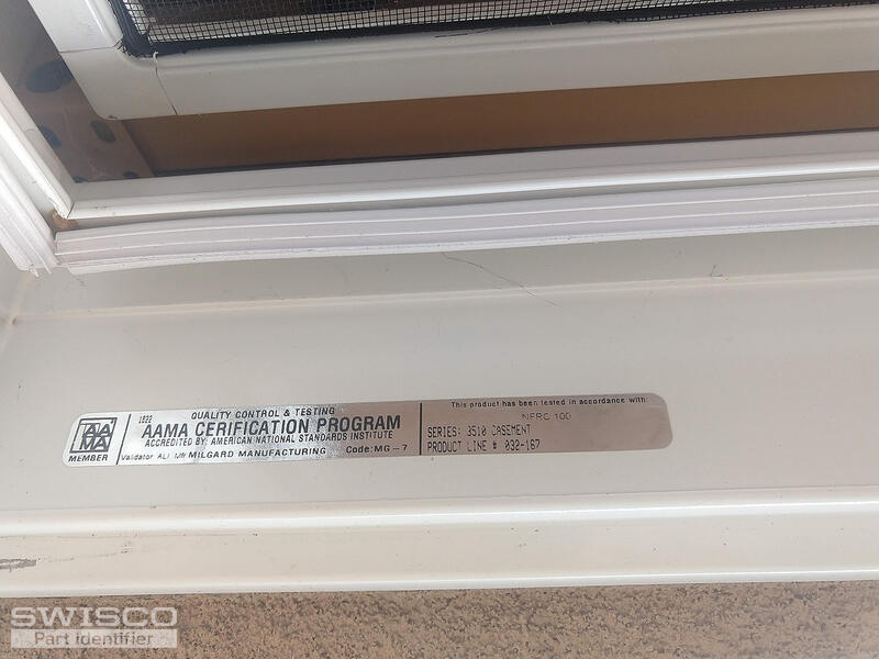 Milgard series 3510 casement Egress - broken plastic covers : SWISCO.com